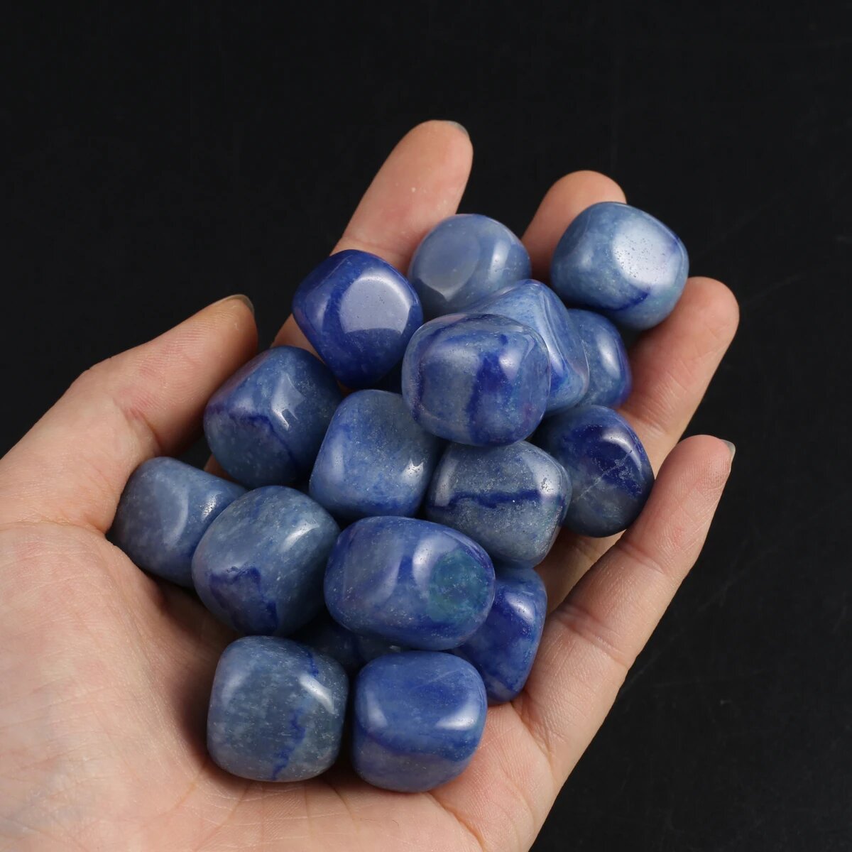 Набор бусин из агата 10 шт. 15-20 мм Фиолетовый, style 1