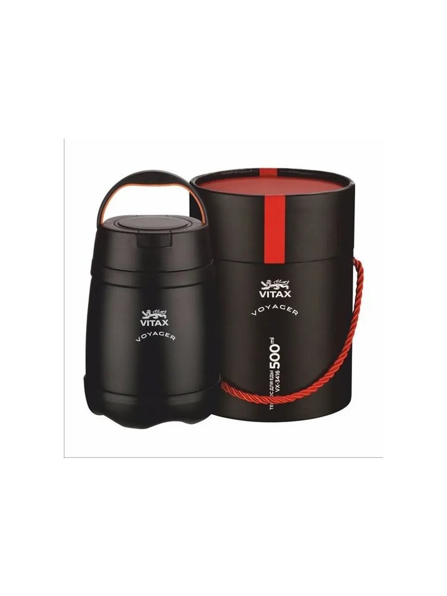 Термос д/еды Vitax Voyager 500мл ложка, нерж. сталь
