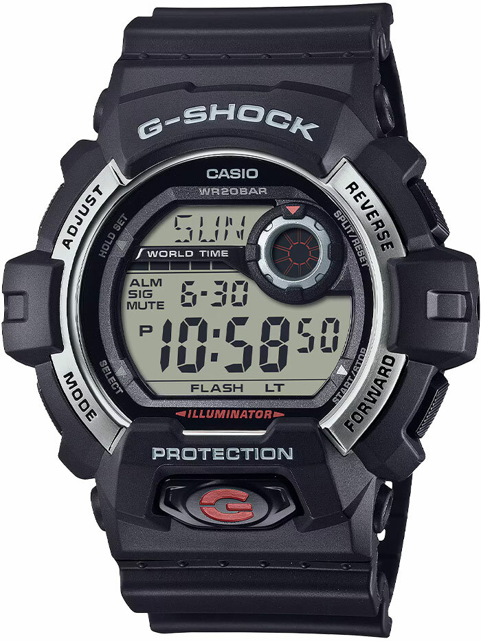 Наручные часы CASIO G-Shock, серый, черный, серебряный — фото 1