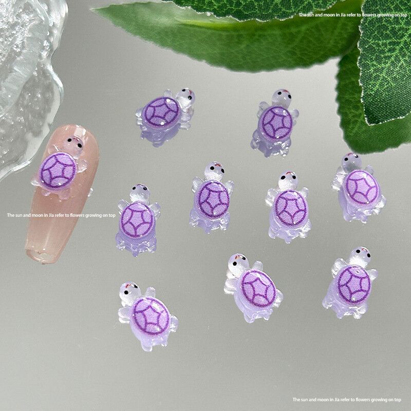 Украшения для ногтей "Черепаха", смола, 05 фиолетовый