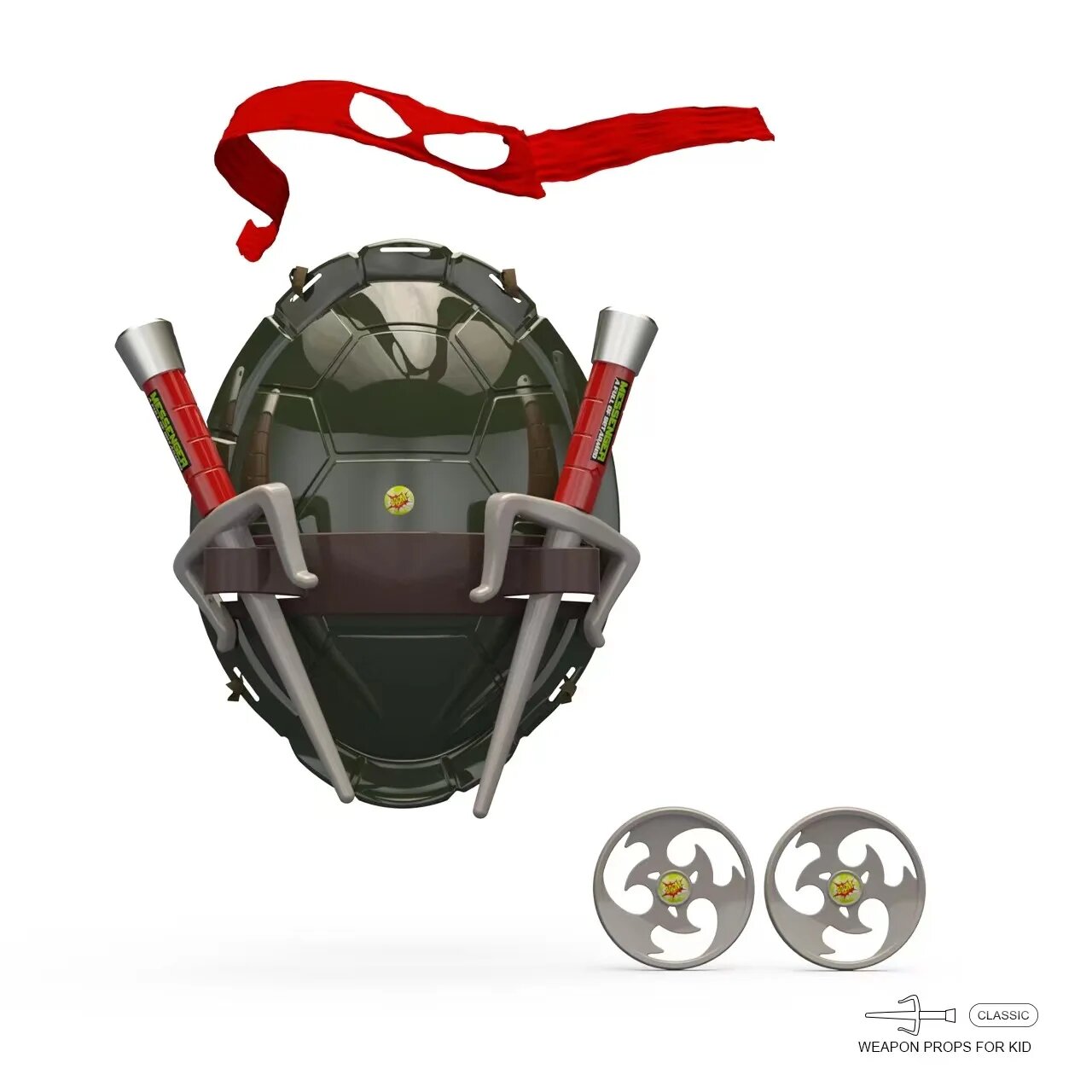 Шлем Черепашки-ниндзя, Red, Weapon Props for Kids