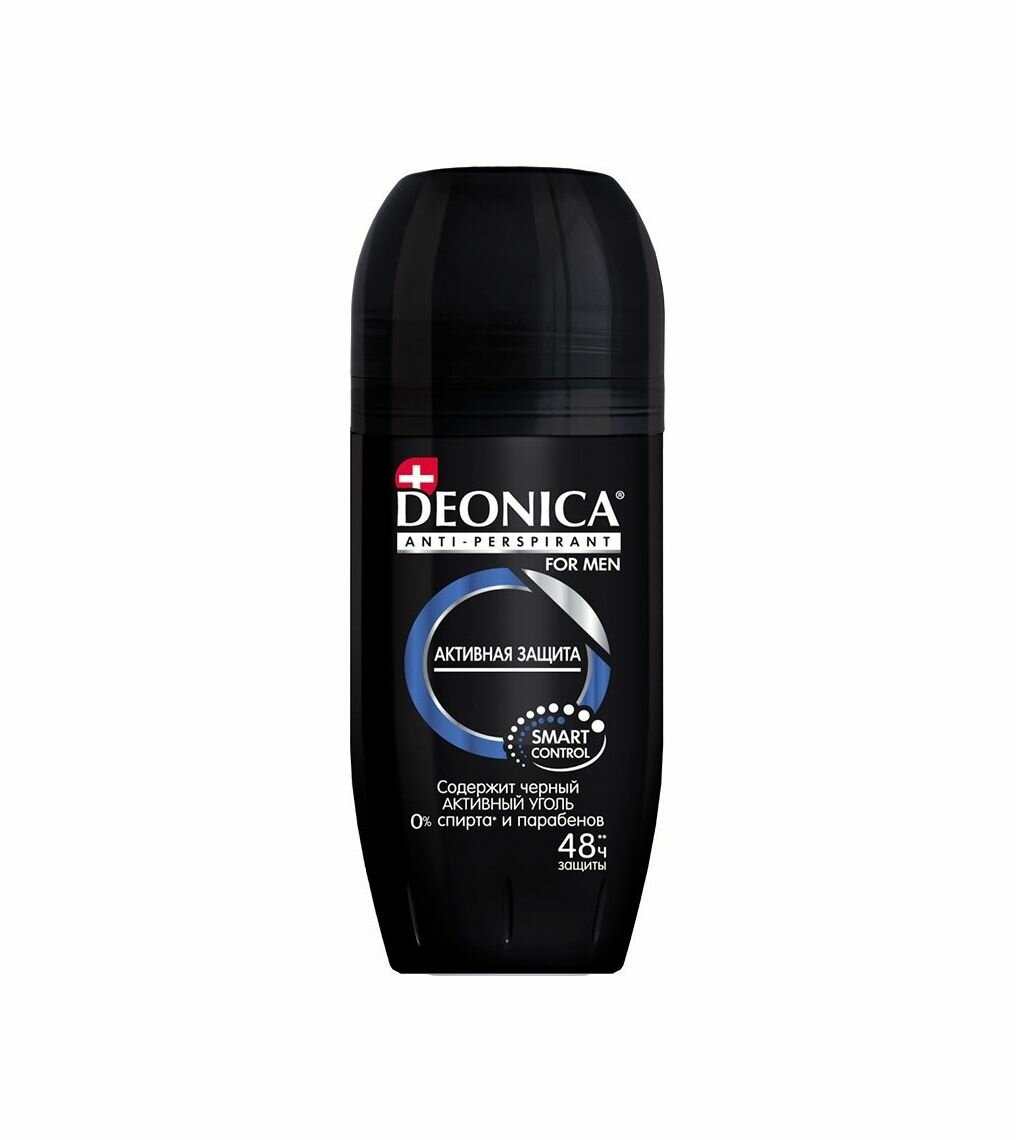 Антиперспирант Deonica For men, "Активная защита", 50 мл, 48 часов защиты (4600104037467)