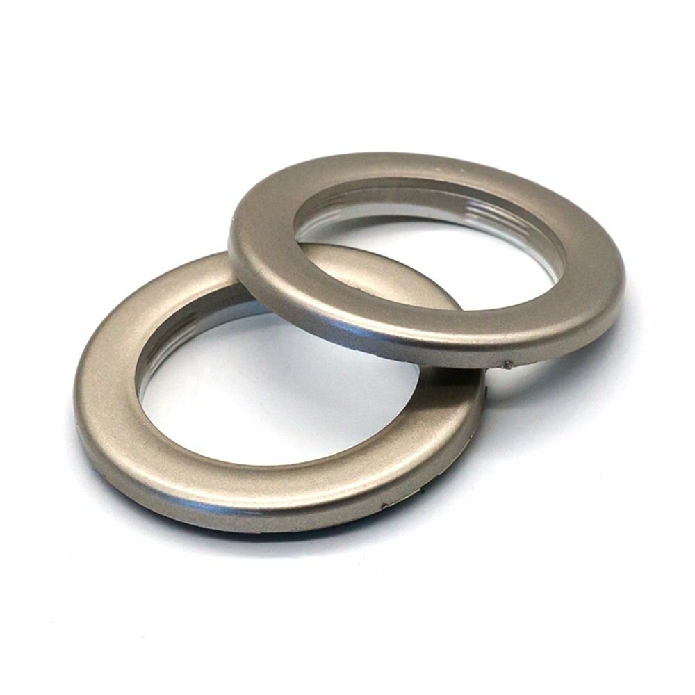 Люверсы для штор Belladonna круглый диаметр 35 мм с многоуровневым замком, цвет 04 матовая сталь, 10 шт