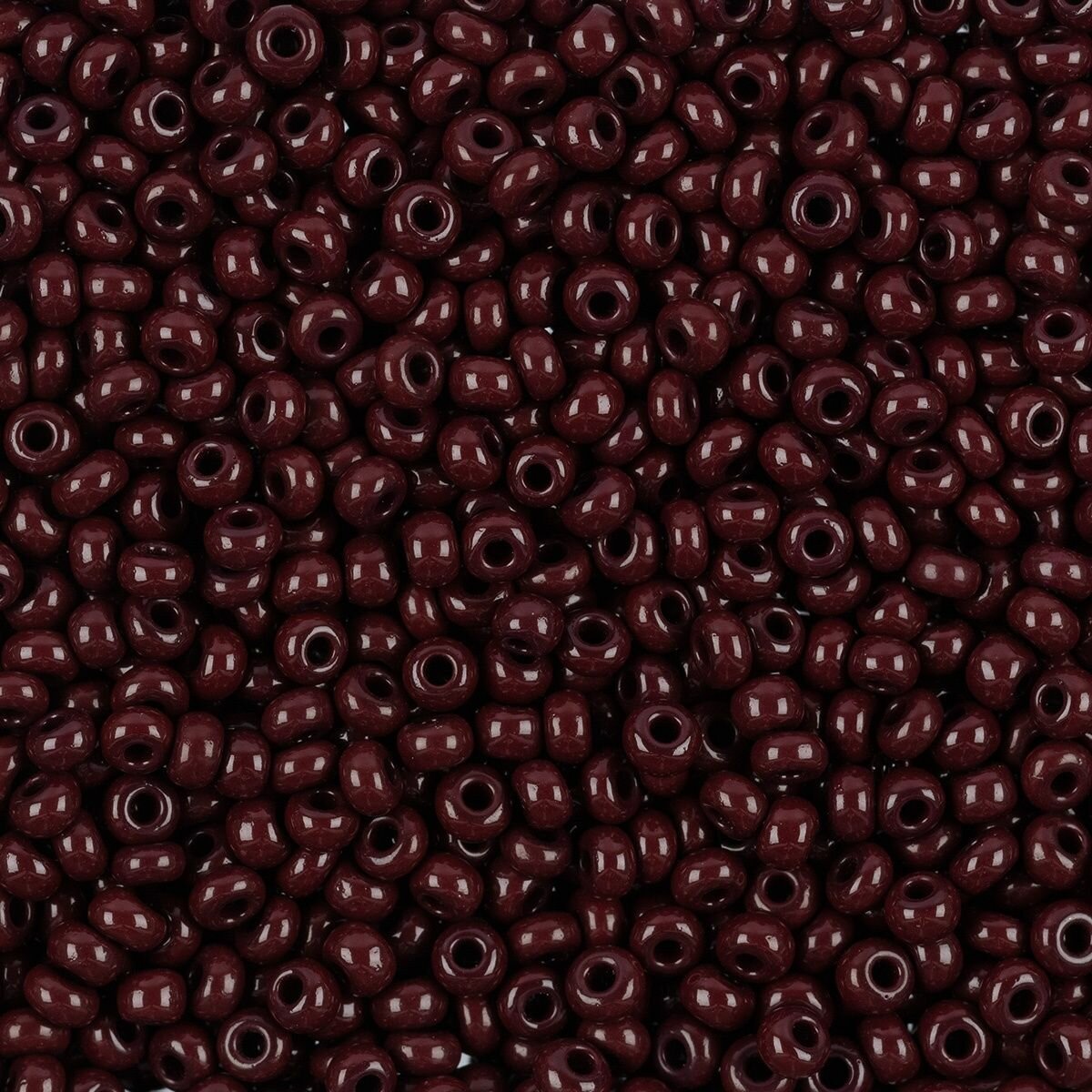 Бисер PRECIOSA Круглый, 07/0, 13780, темно-коричневый, 3,4 мм, 50 г, Чехия (311-19001)