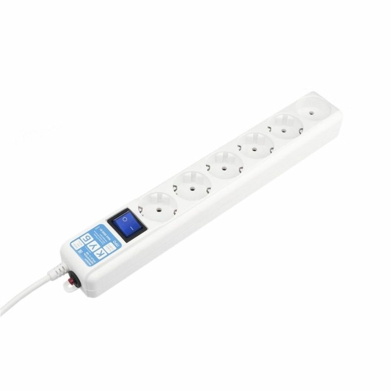 Сетевой фильтр Power Cube PRO, 5,0 м, белый, 16А/3,5кВт (SPL(5+1)-16B-P-5М)