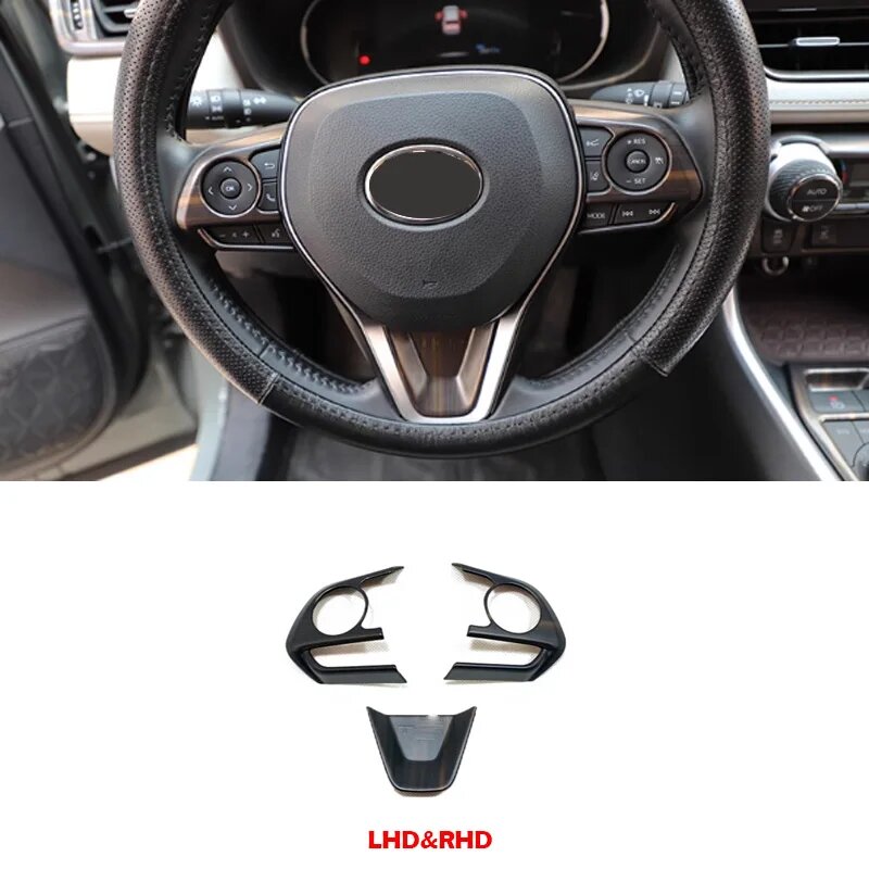 RHD LHD для TOYOTA RAV4 RAV 4 2019 - 2023 деревянные аксессуары дверь чаша окно steering wheel
