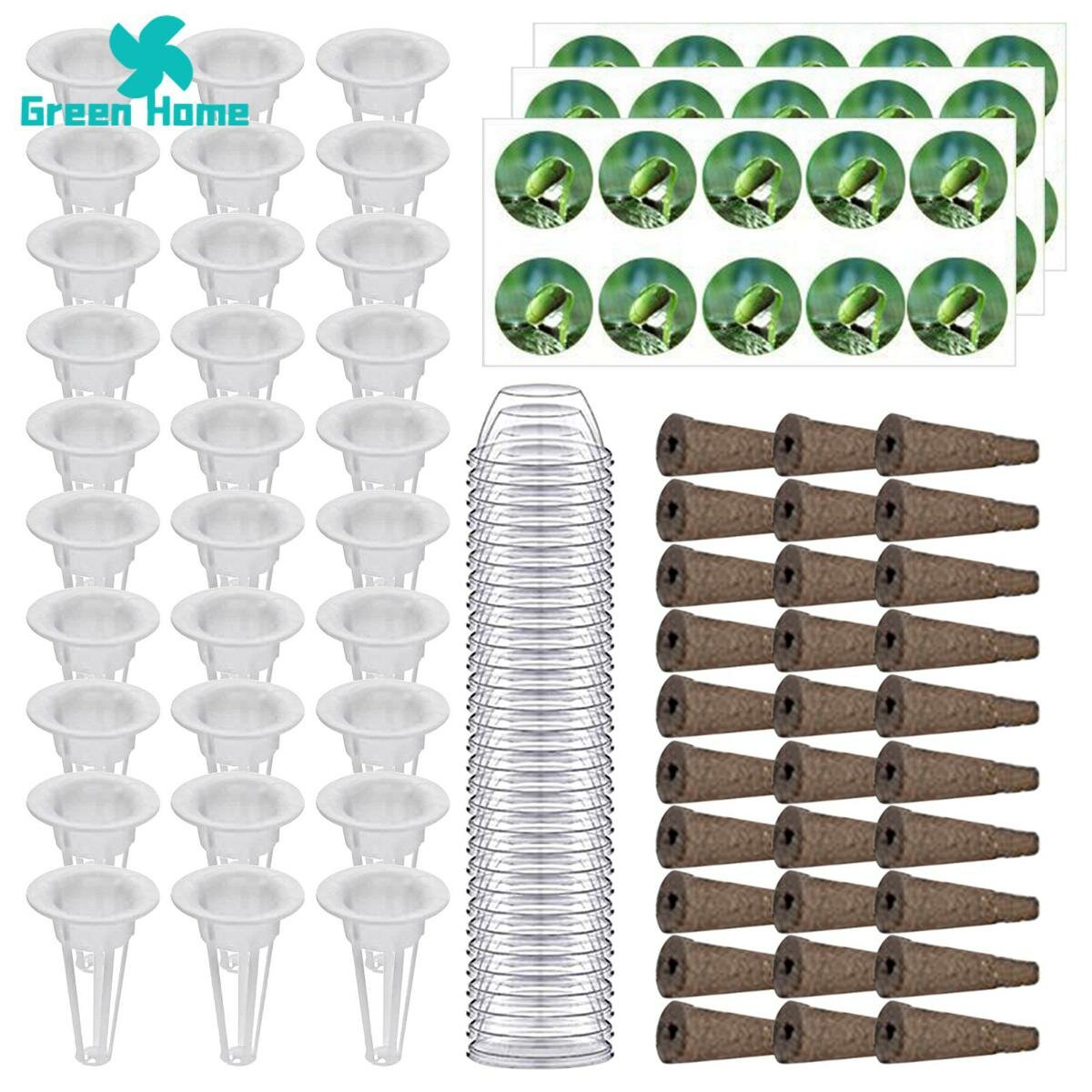 Зеленый домашний стакан для посадки овощей, высокопрочные губки для выращивания растений, комплект для гидропоники, стар