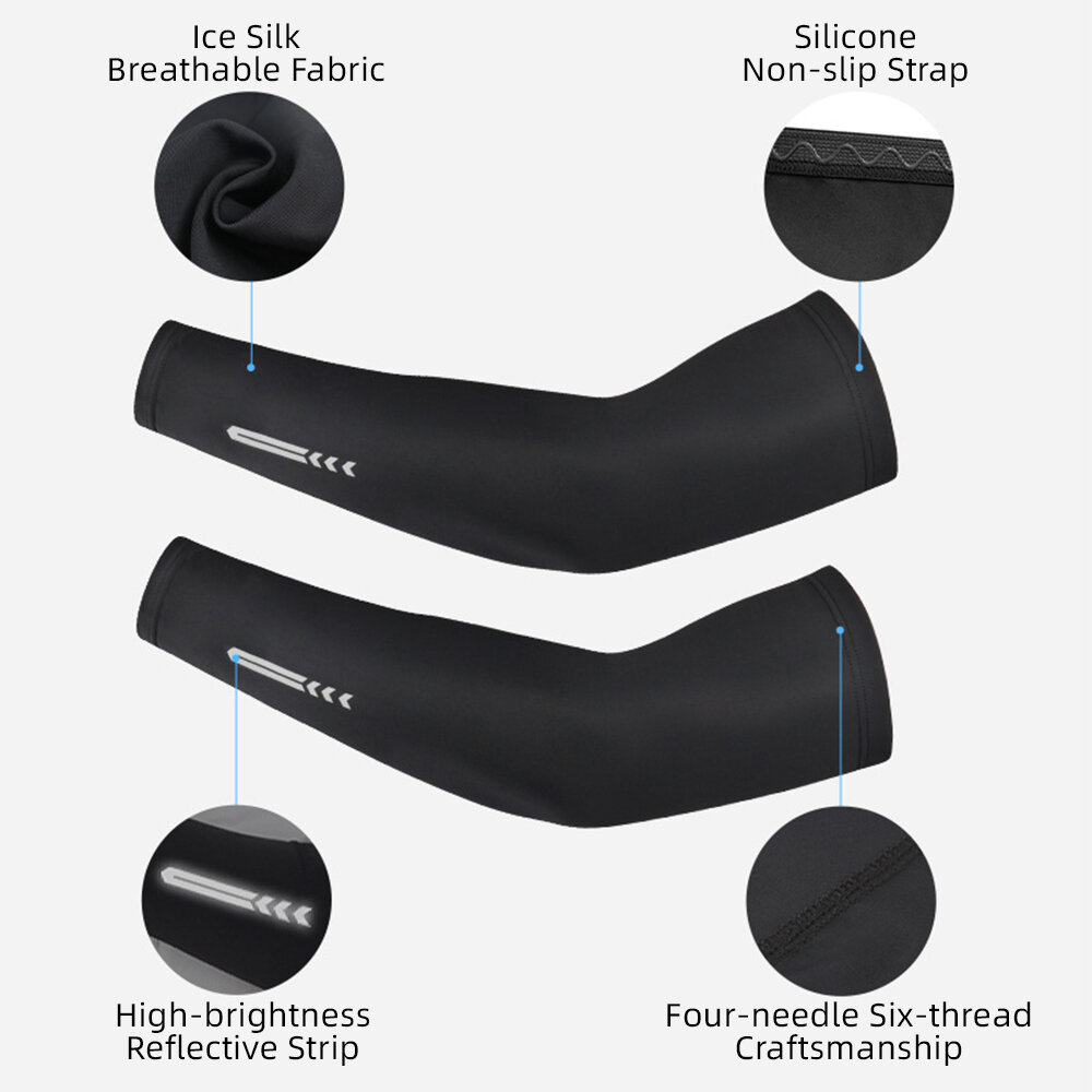 1 пара защитных рукавов от ультрафиолета, солнцезащитные рукава UPF 50, спортивные рукава для езды на велосипеде, рыбалки на открытом воздухе