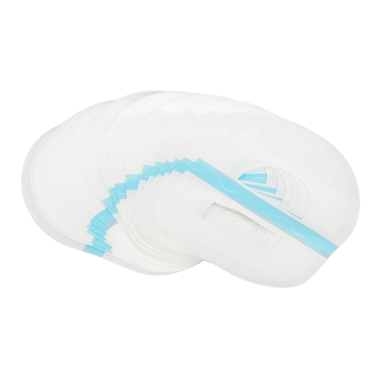 20 шт. предварительно нарезанных водонепроницаемых клейких лент для датчиков и зондов, прозрачные.