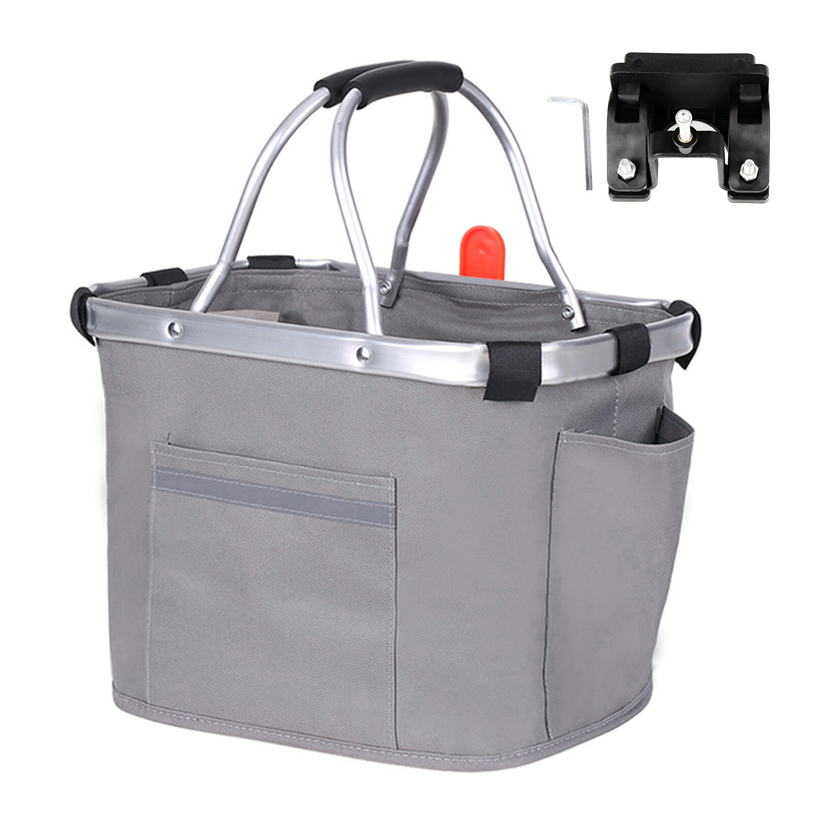 Lixada Bike Basket Bicycle Handlebar Front Basket Pet Carrier Bag for Shopping Commuting