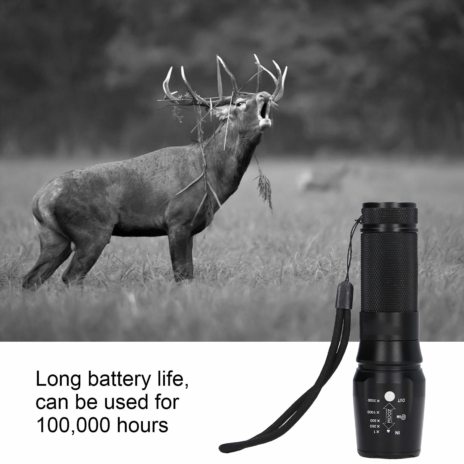 Инфракрасный фонарик, длина волны 850 нм, 100 000 часов, небольшой портативный 5 Вт, ИК-фонарик для домашнего альпинизма, пешего туризма