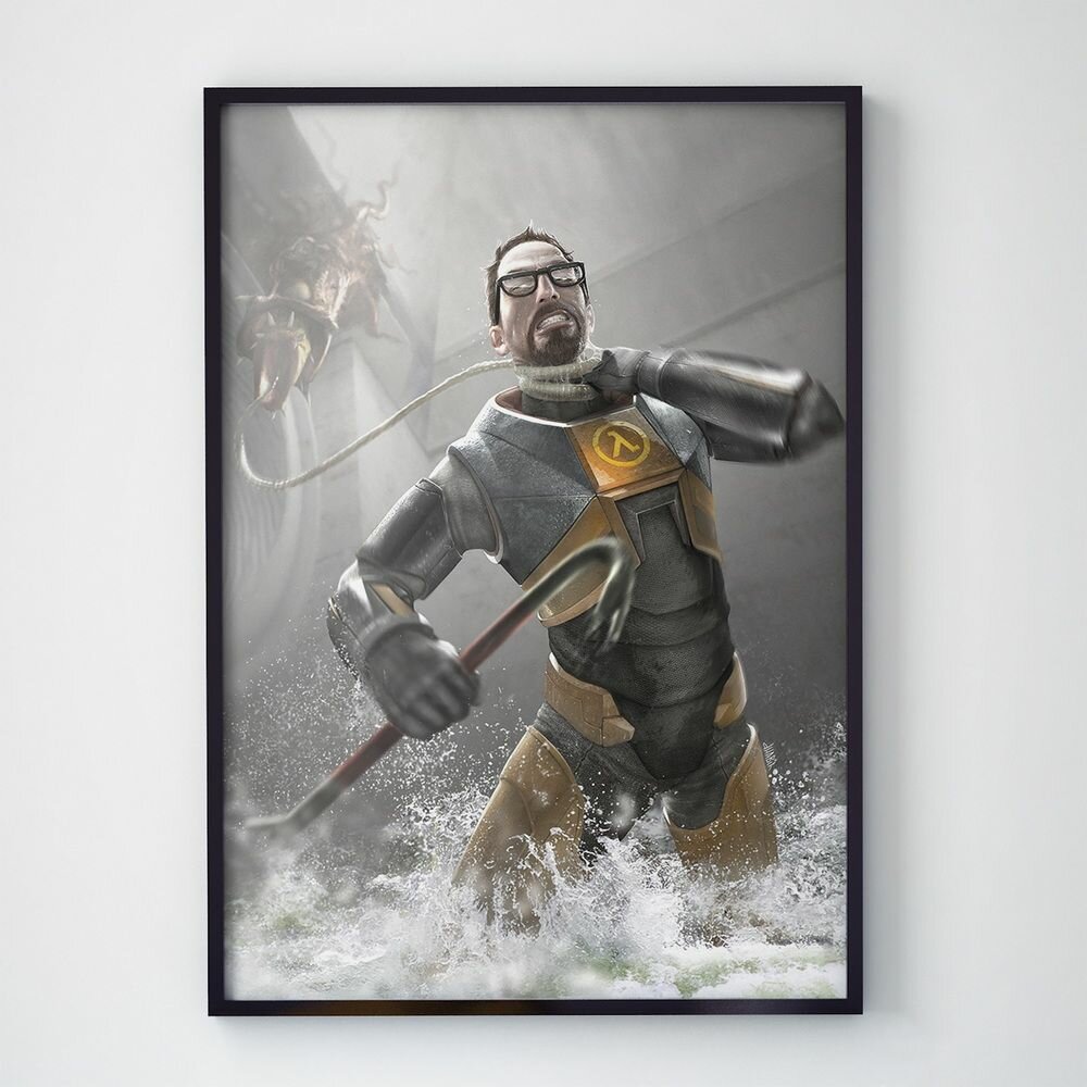 Плакат, постер Half-Life на бумаге, размер 21х30см