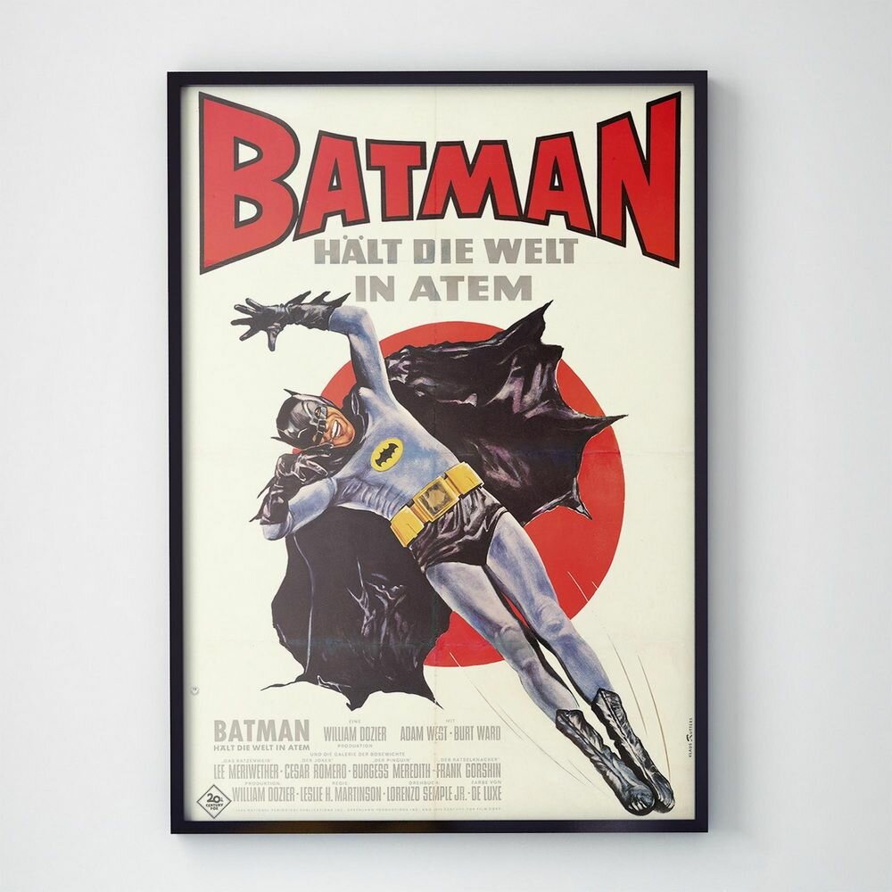 Плакат, постер Бэтмен (Batman) на бумаге, размер 30х42см