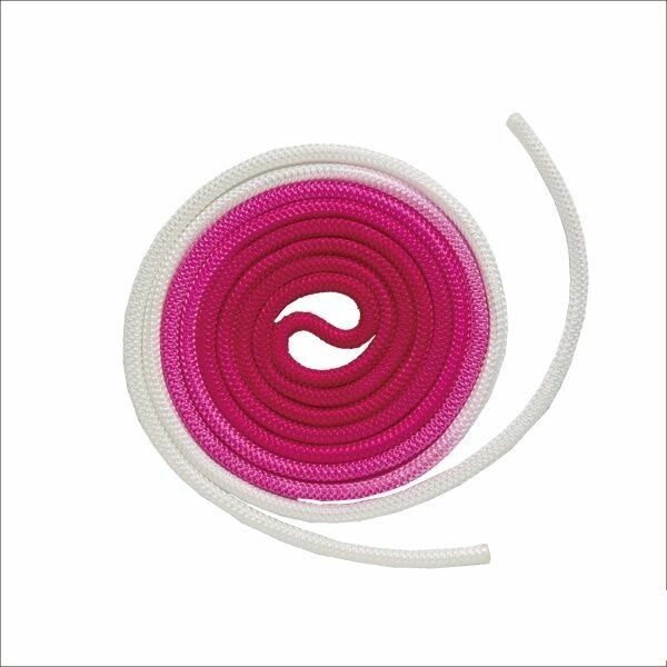 Скакалка Chacott разноцветная 3м. 748(Белый/Красная роза) FIG