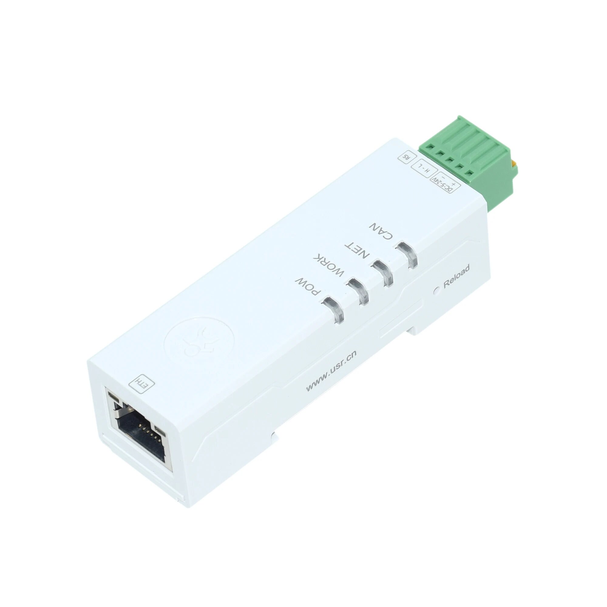 Преобразователь CAN в Ethernet USR-CAN115 для DIN-рейки, 5~24В, TCP-клиент/TCP-сервер