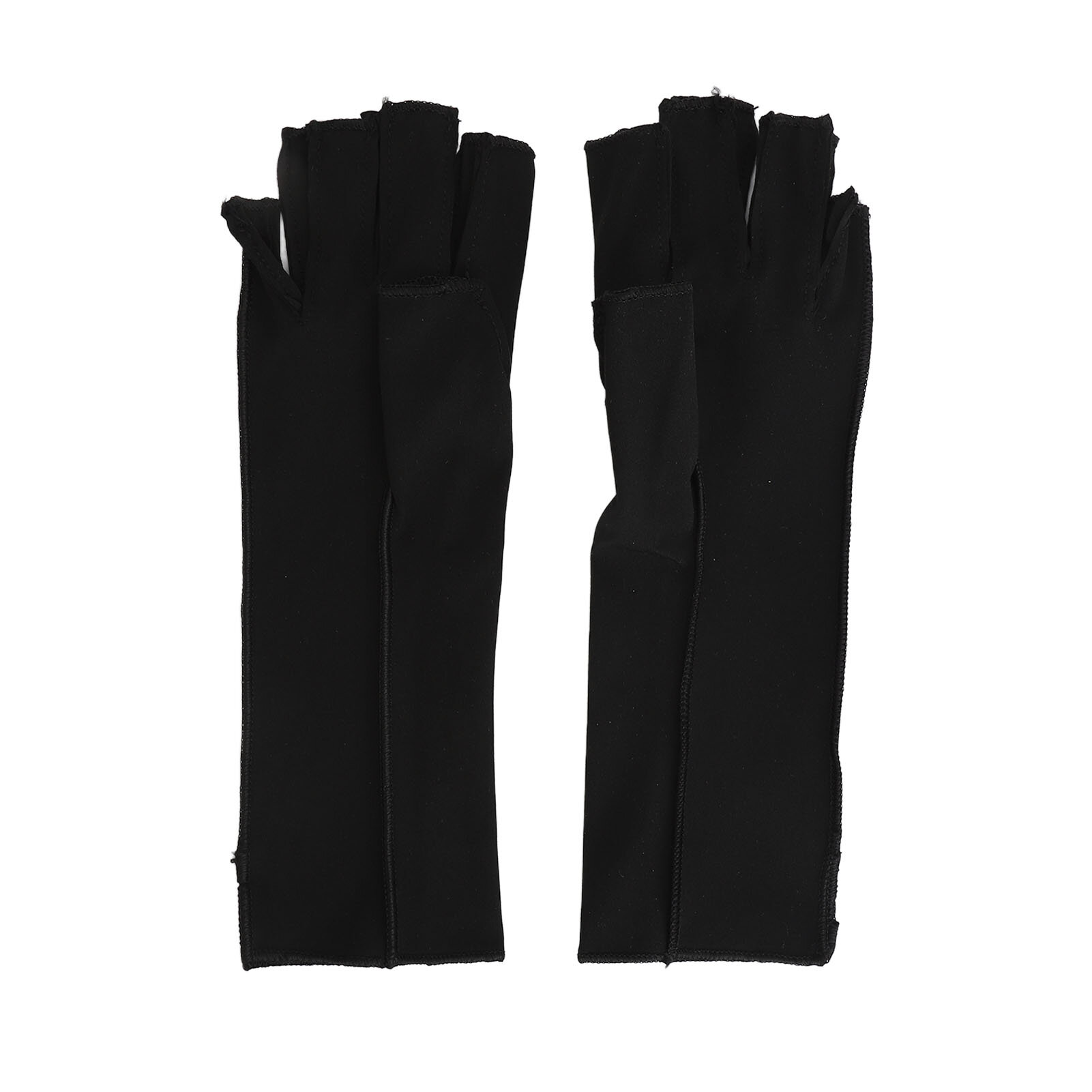 2шт компрессионные перчатки для рук при артрите нейлоновые противоскользящие компрессионные перчатки на половину пальцев M черные