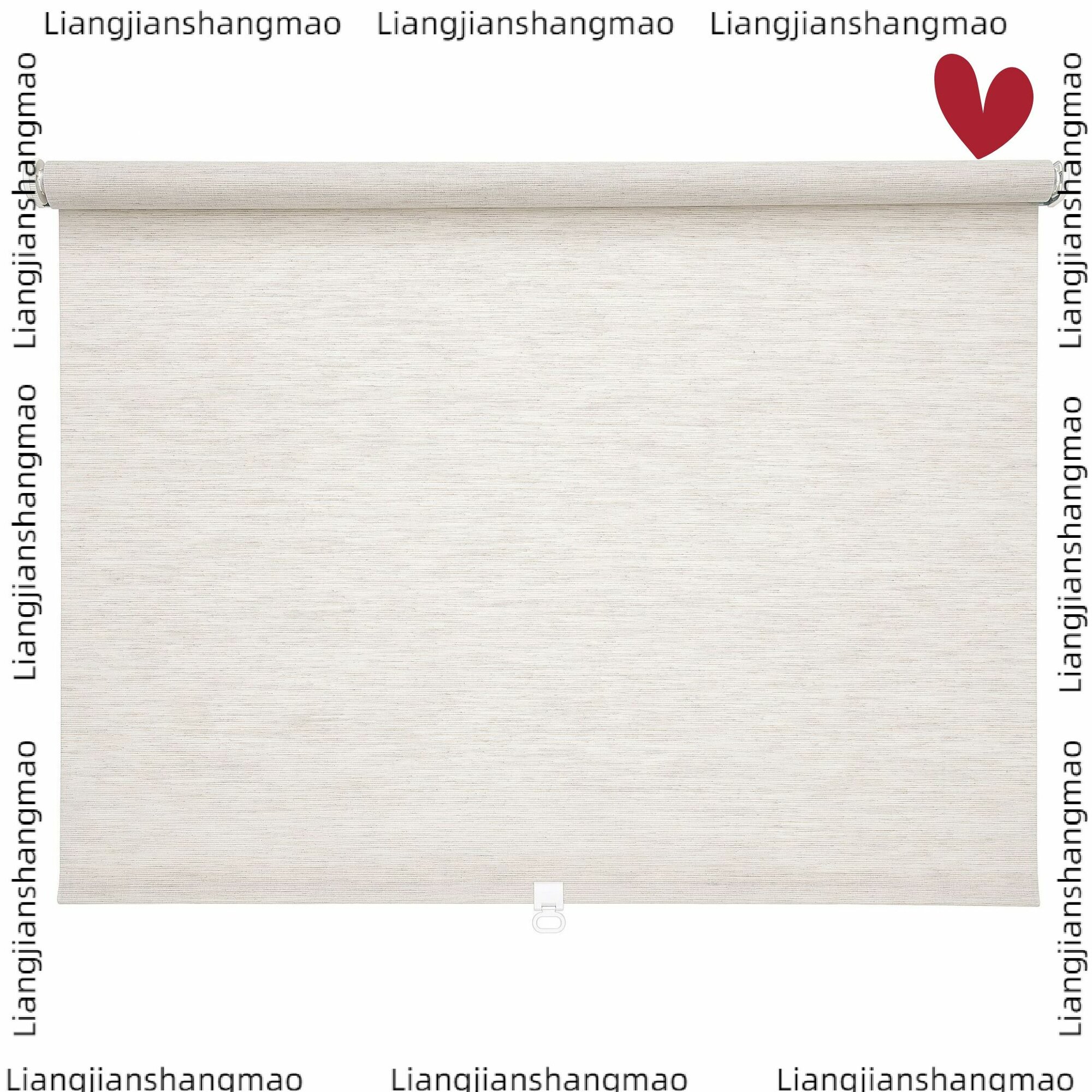 Рулонные шторы IKEA SANDVEDEL D878, светонепроницаемые, прозрачные, белые/бежевые，100x195cm