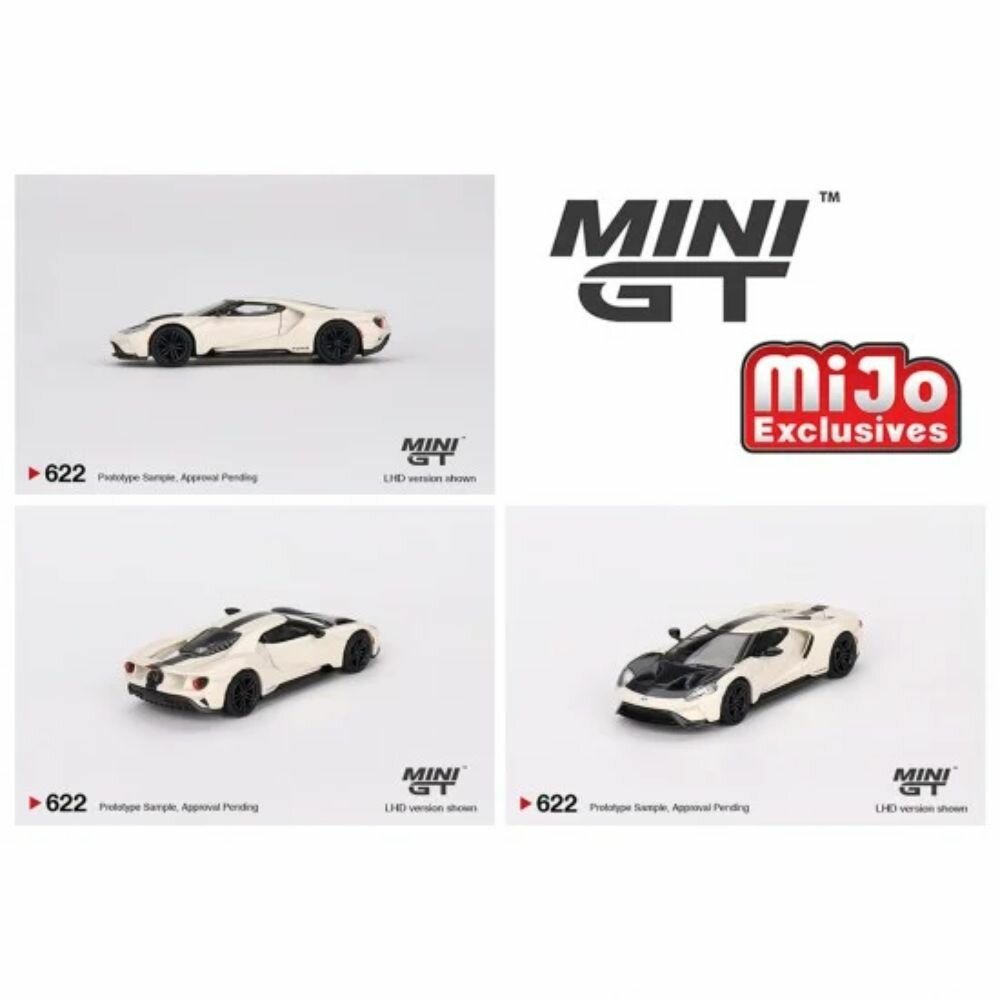Машинка MINI GT 1/64 Ford GT 64 Prototype Heritage EditionBlister Packaging Diecast Scale Model Car