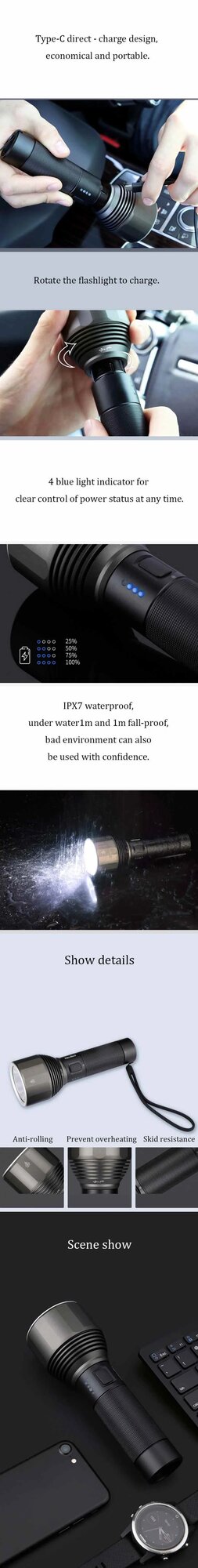 NexTool Rechargeable Flashlight — фото 1