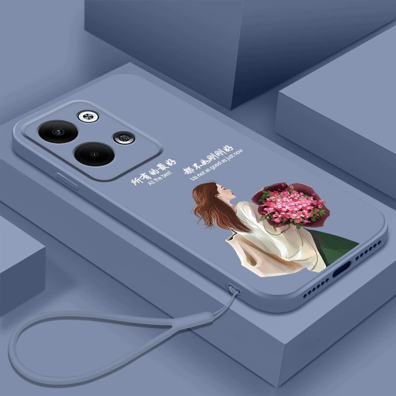 Чехол для OPPO Reno9 Pro PGX110 из силикона, светло-голубой, полная защита, ударопрочный, для мобильного телефона