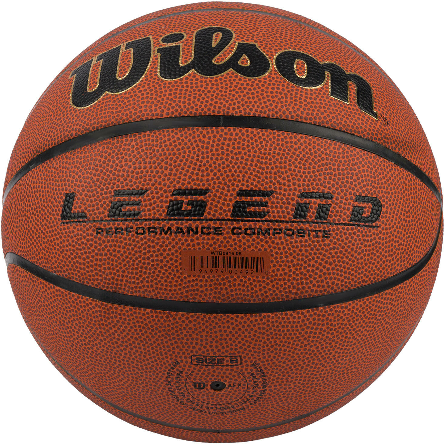 Decathlon Баскетбольный мяч WILSON LEGEND COMP BSKT, коричневый, композитная кожа, для детей - 5