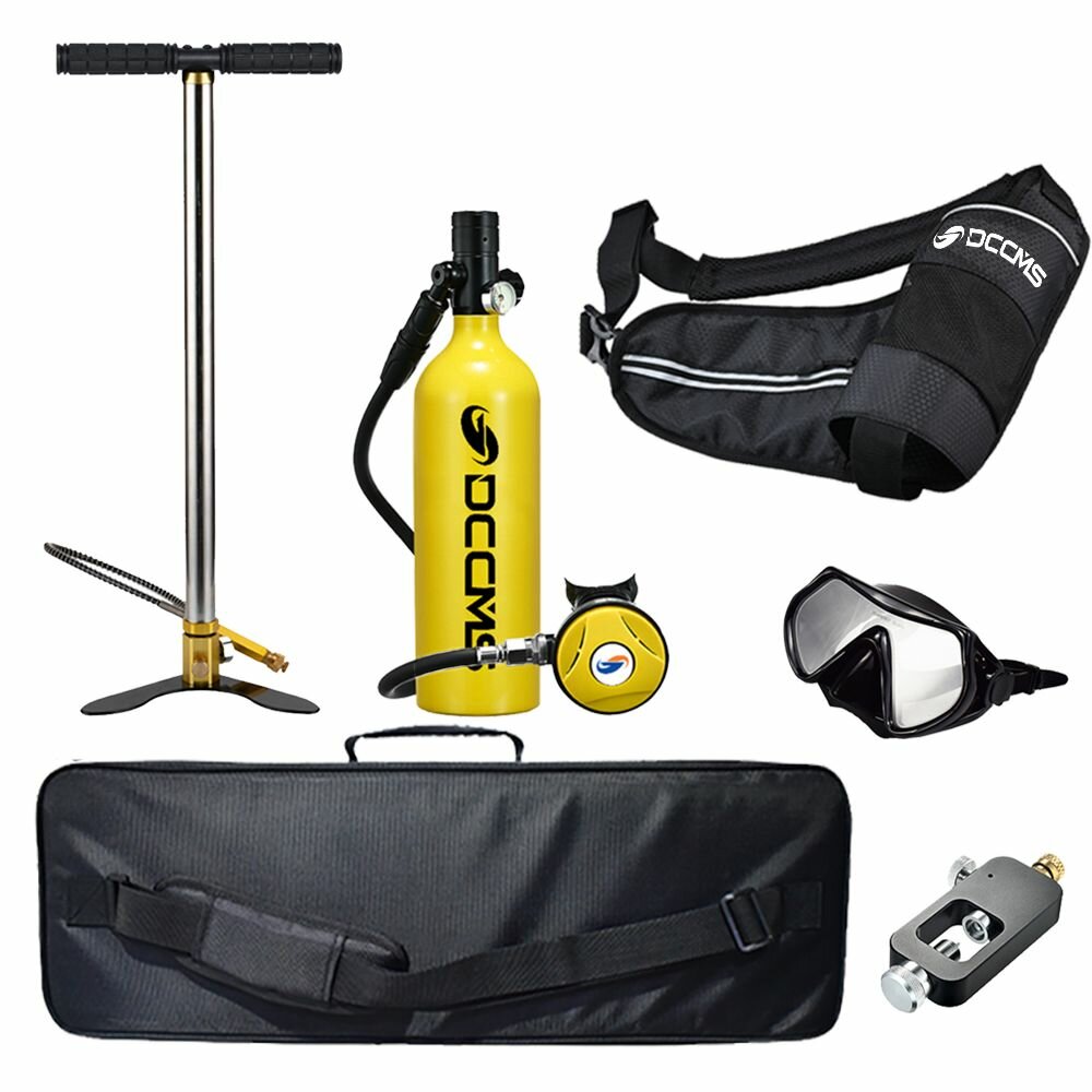 DCCMS Мини оборудование для дайвинга 1000 мл резервуар для акваланга, оборудование для снорклинга Путешествия с