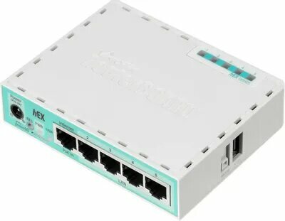 Маршрутизатор MikroTik hEX (RB750GR3) 10/100/1000BASE-TX белый