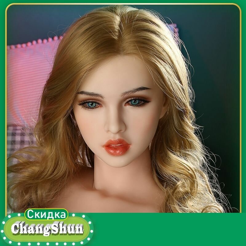 Эксклюзивная голова для куклы с париком и резьбой M16, совместимая с мужскими моделями от 140 см