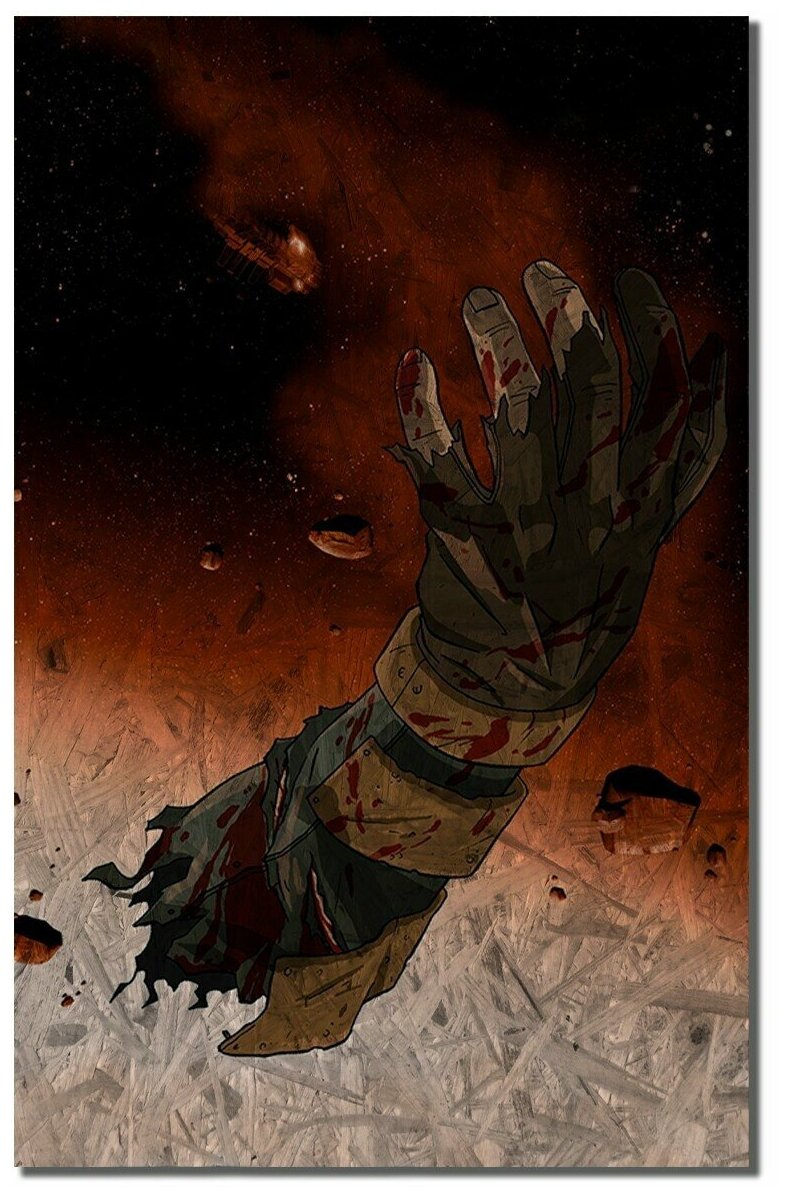 Картина интерьерная на рельефной доске, рисунок аниме Dead Space 5722 В