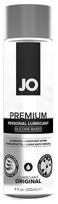 Классический лубрикант на силиконовой основе JO Premium, 4 oz (120 мл)