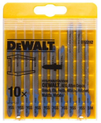Пилки для лобзика Dewalt DT2292