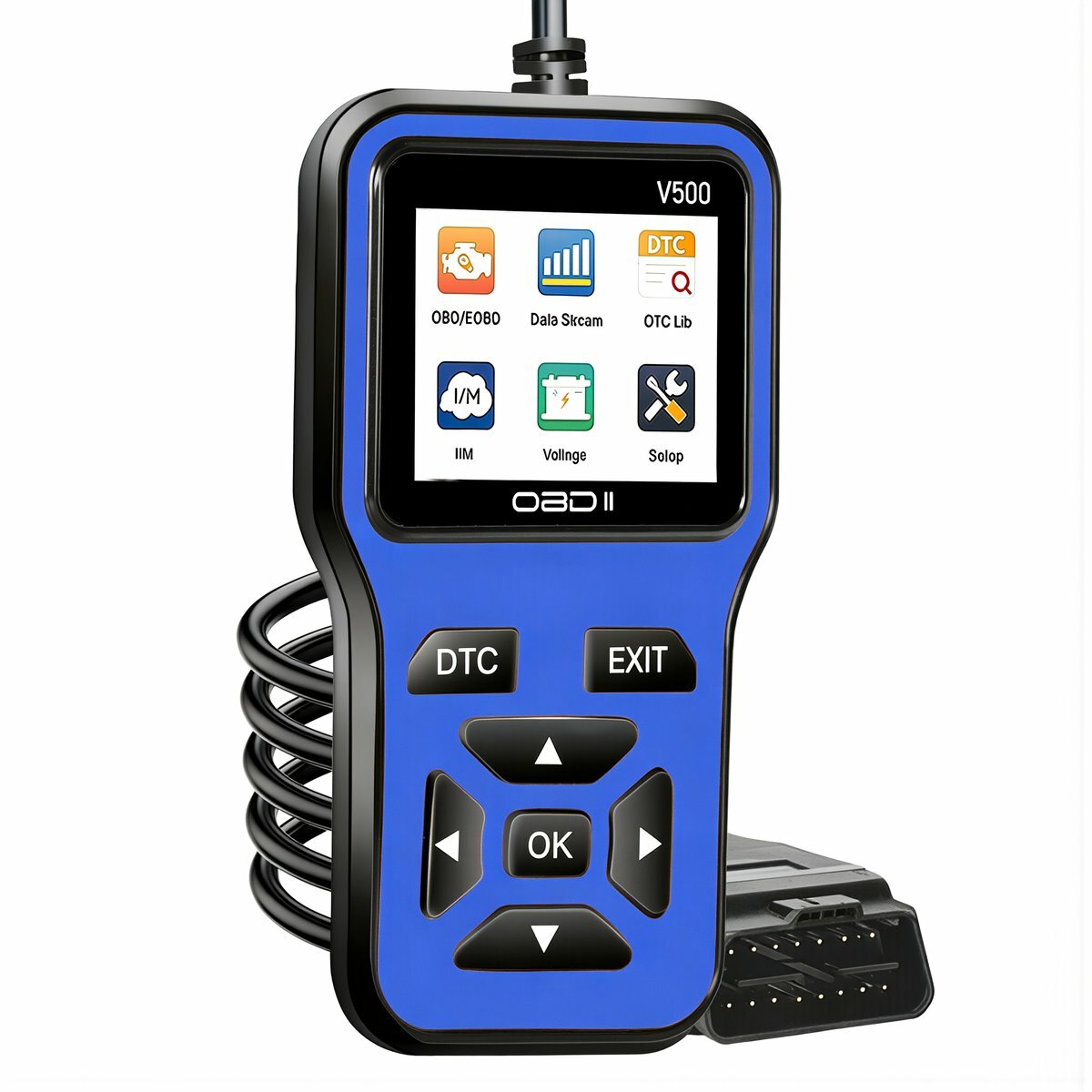 Автомобильный сканер OBD2 V500 для диагностики неисправностей чтение кодов ошибок отображение данных в реальном времени проверка напряжения