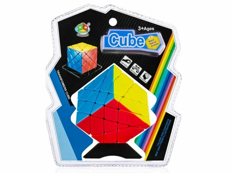 Cube. Головоломка Кубик "Transfomers cube"6,5х6,5см (грани в виде геомет. фигур) в блист. арт. WZ-13121