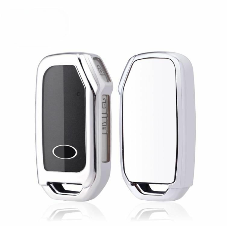 Чехол для автомобильного брелка, DAENERO, набор брелков для ключей, KIA car smart running KX3/5, серебряный