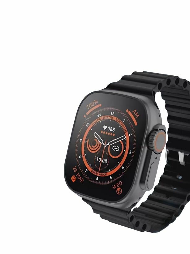 Умные фитнес смарт часы Smart Watch T900 Ultra 2 Big черный