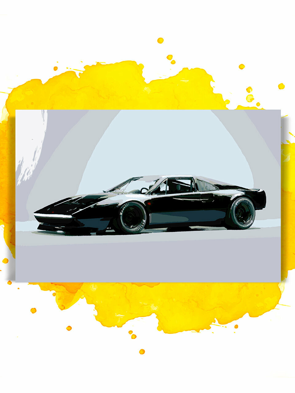 Картина по номерам на холсте Ferrari 308, 40 х 60 см