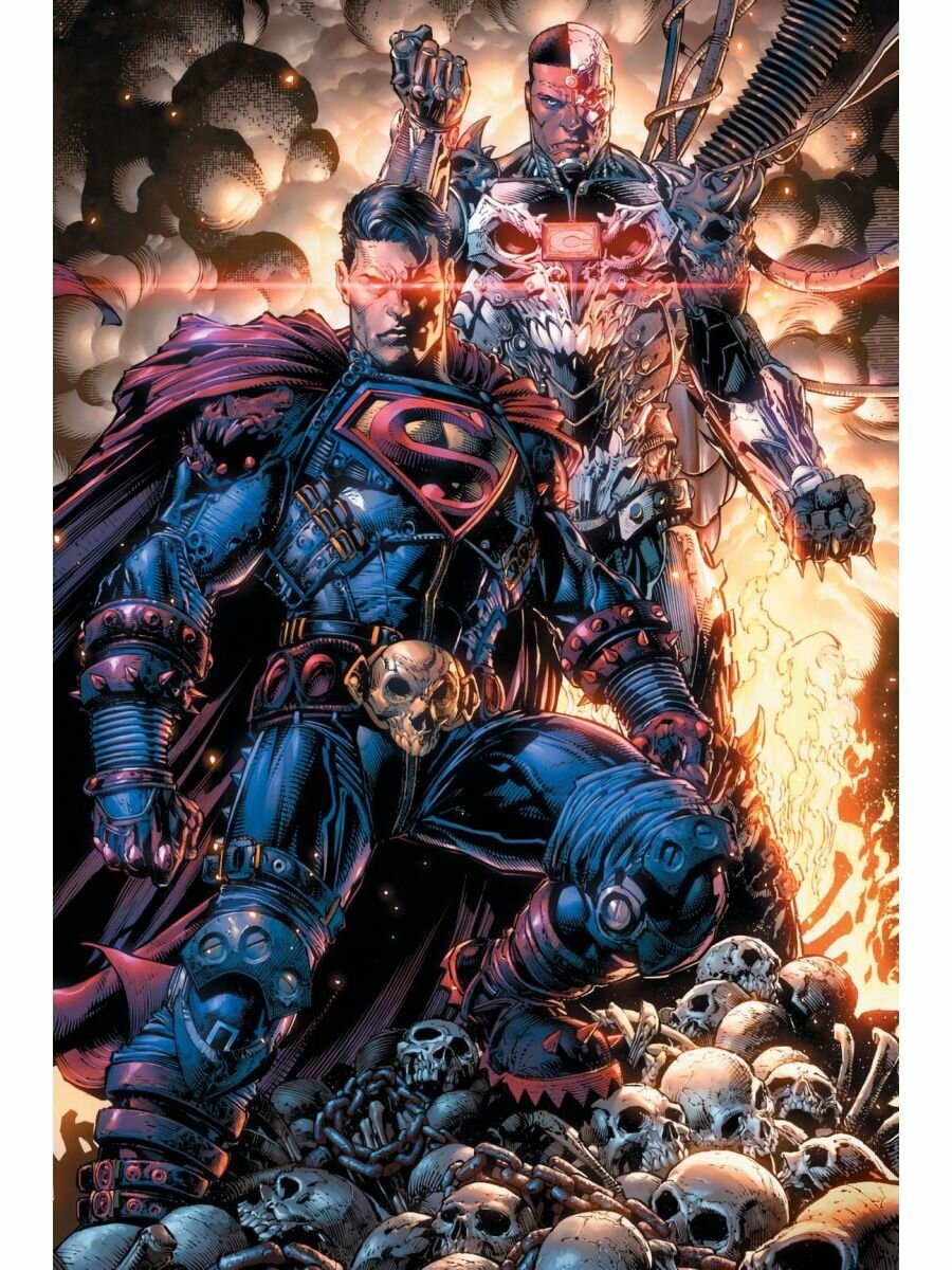 Постер "Dark Night. Супермен и Киборг"