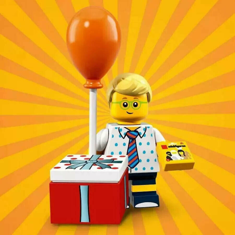 Конструктор LEGO Minifigures 71021-16 Именинник, 7 деталей, от 5 лет, 2018 год