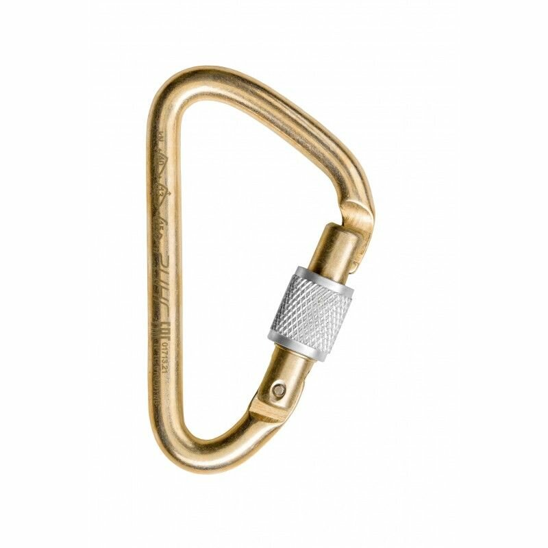 Карабин стальной ринг треугольный с муфтой кейлок 40 кН