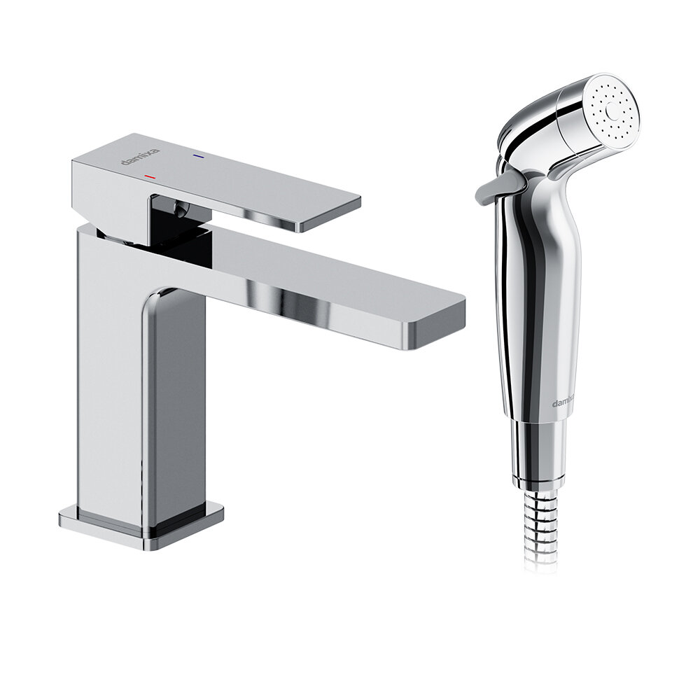 Смеситель для умывальника Damixa 530300000 Gala с гигиеническим душем хром