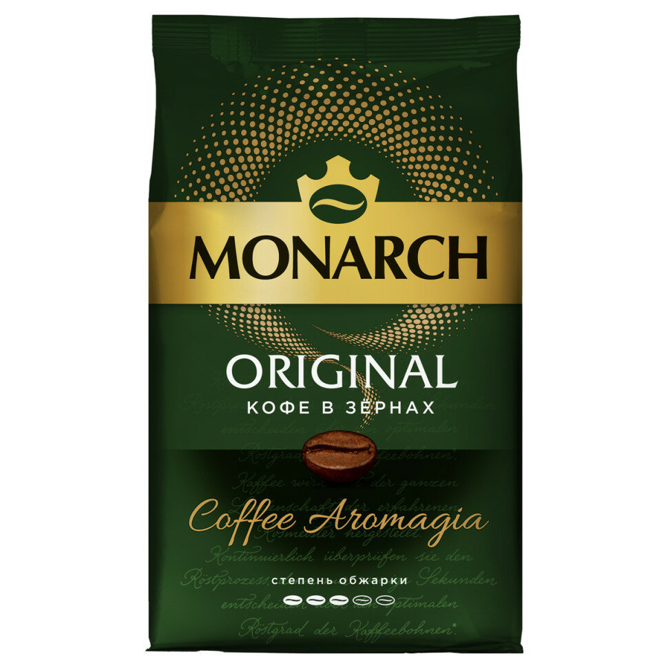 Кофе в зернах Monarch Original, вакуумный пакет, 800г, 367983
