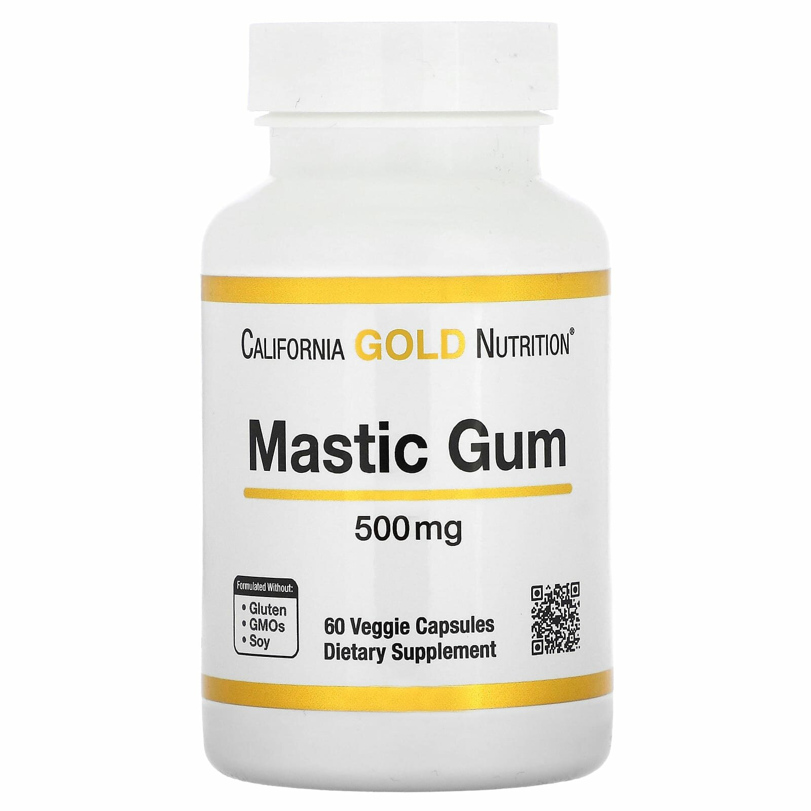California Gold Nutrition Mastic Gum - Мастиковая смола 60 вегетарианских капсул