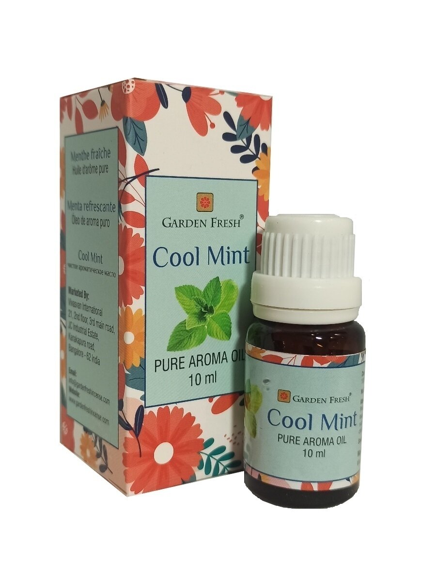 COOL MINT Pure Aroma Oil, Garden Fresh (прохладная мята, чистое ароматическое масло, Гарден Фреш), 10 мл.