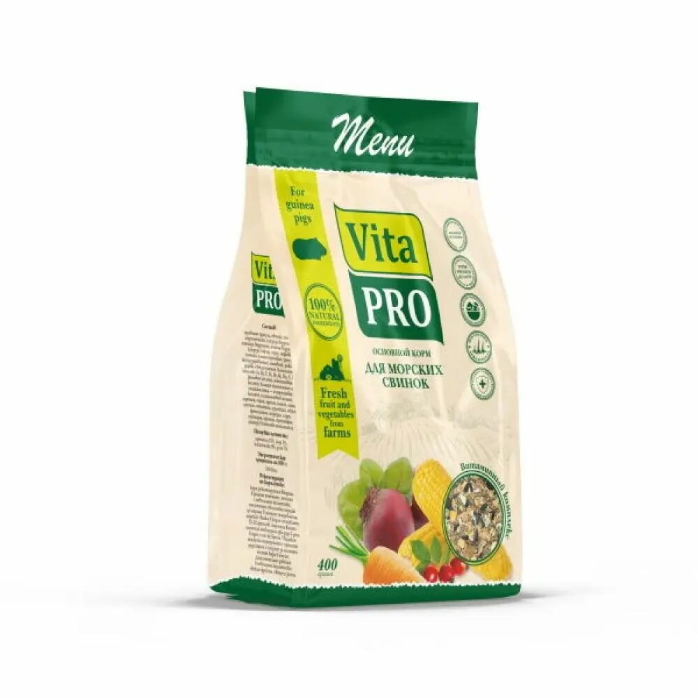 Vita Pro основной корм для морских свинок, 400 гр