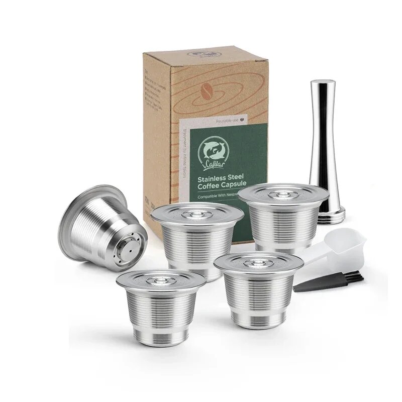 Многоразовая капсула Nespresso из нержавеющей стали (5pc-ti)