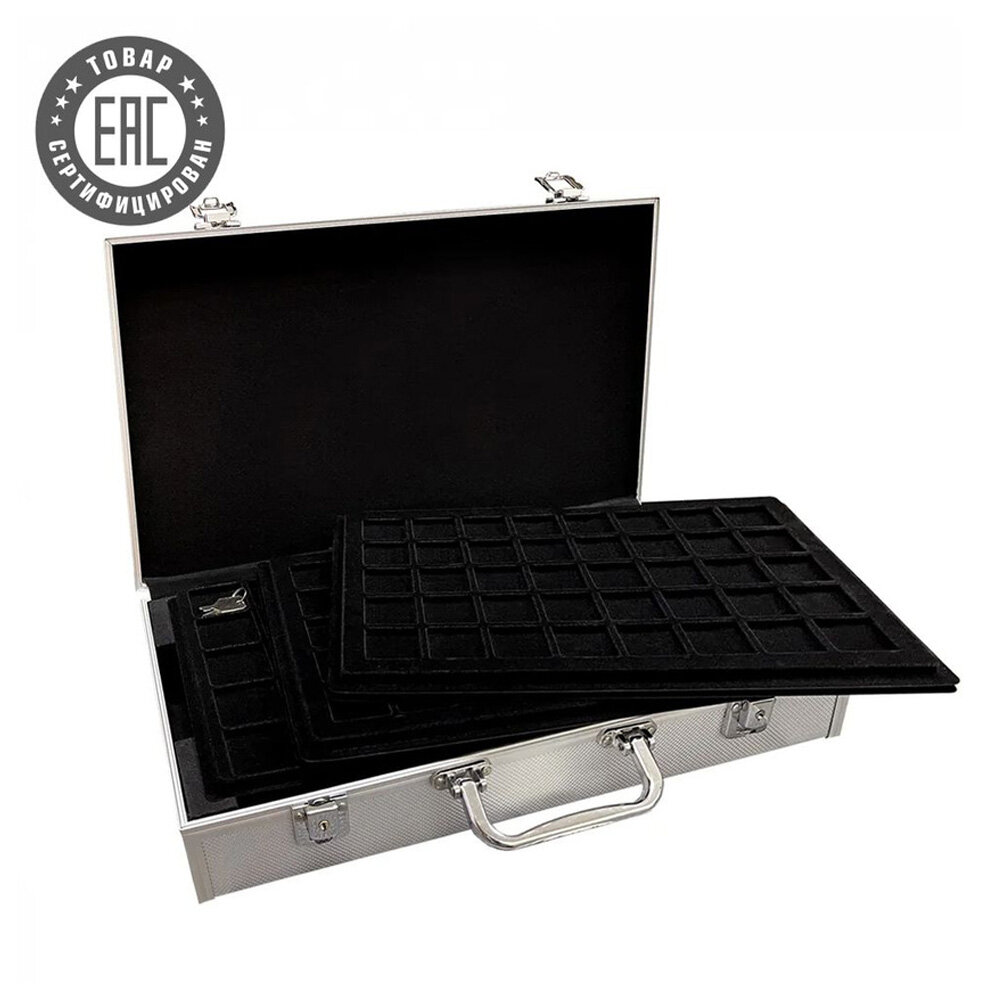 Чемодан KO 30 N с планшетами для 190 монет. Leuchtturm, #345774