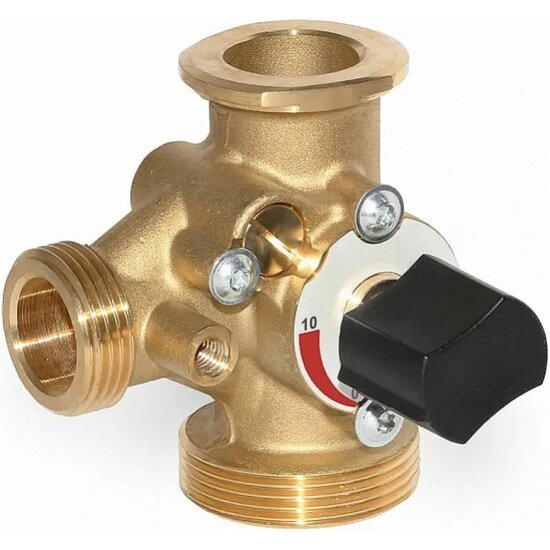 Трехходовой ходовой смесительный клапан Rommer для группы RDG-1003, правый