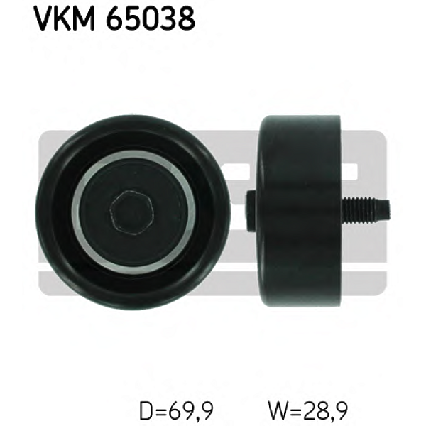 SKF vkm65038 (2528725000 / 2528725010 / 2528725100) ролик натяжителя ремня Santa fe (Санта фе) ix35