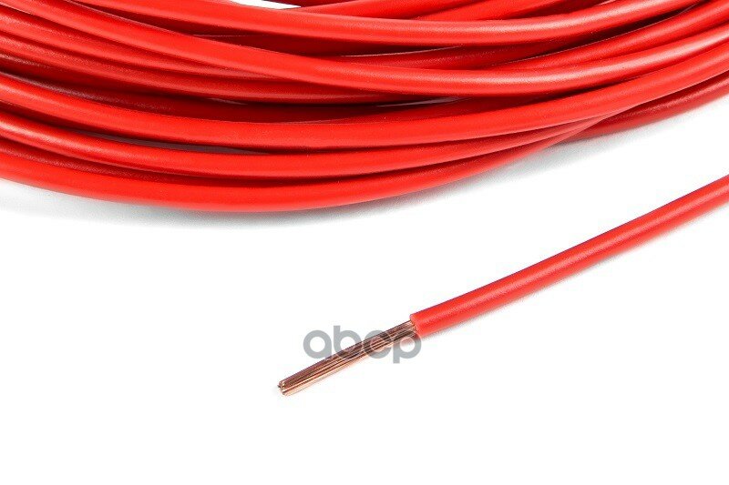 Провод монтажный пвам 100м (сечение 0.5 кв. мм) красный CARGEN CARGEN арт. AX3561001