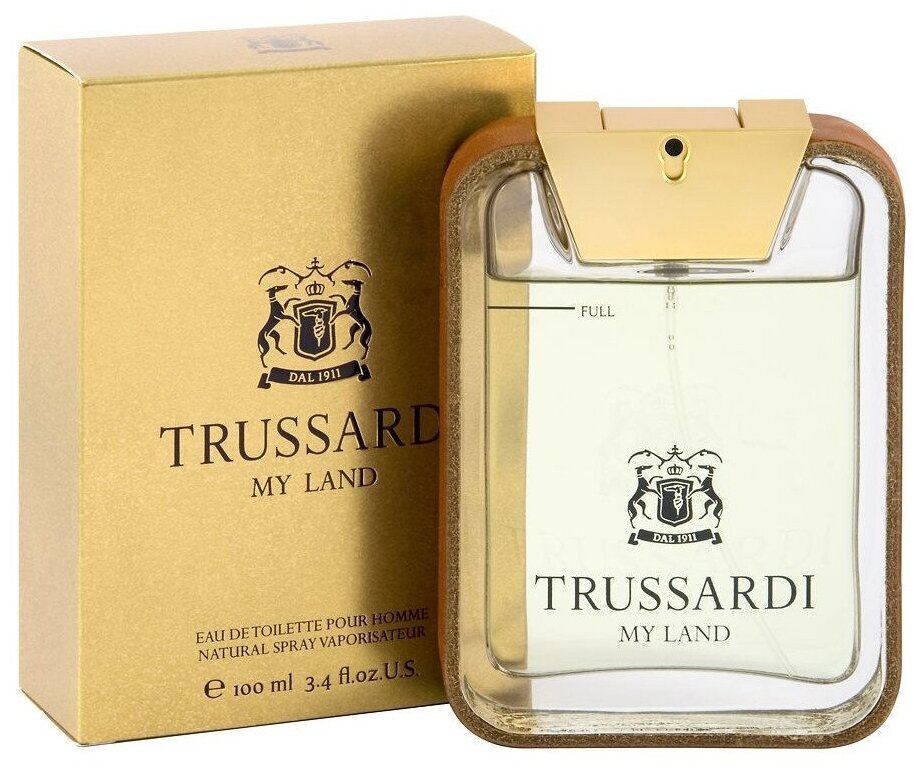 Туалетная вода Trussardi "My Land", фужерная, мужская, 100мл